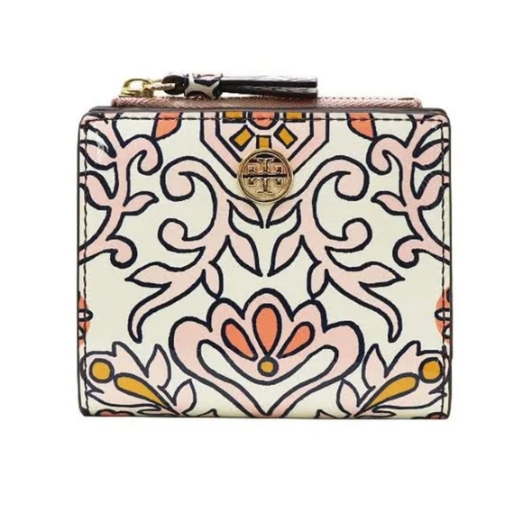 Tory Burch | Bags | Tori Burch Hicks Garden Party Pink Ivory Mini ...